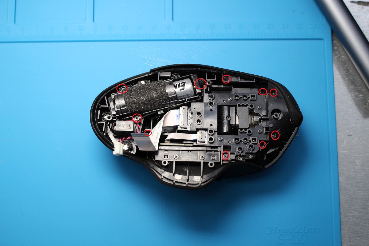 Logitech G604 拆解換鍵 - HKGGZ