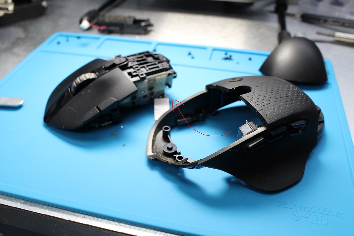 Logitech G604 拆解換鍵 - HKGGZ