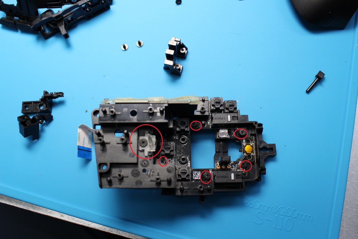 Logitech G604 拆解換鍵 - HKGGZ